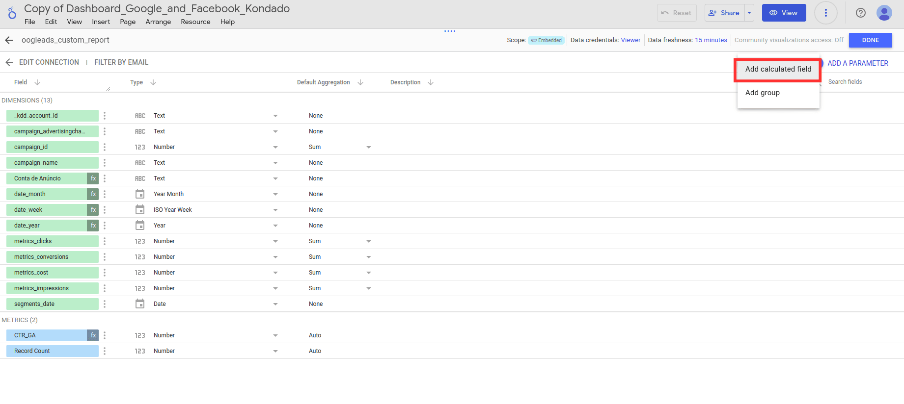 How to Create Calculated Fields in Looker Studio