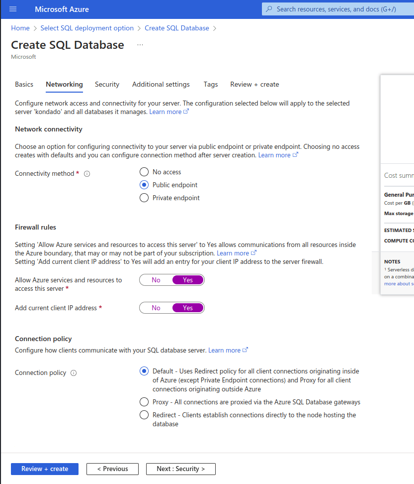 How to create a SQL Server data warehouse in Azure (Azure SQL Database)