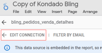 Looker Studio Via Kondado Connection