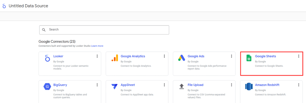 Connecting Google Sheets to Looker Studio