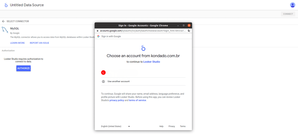 Connecting MySQL to Looker Studio