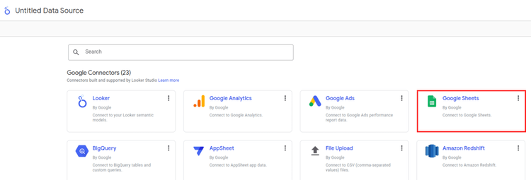 Connecting Google Sheets to Looker Studio