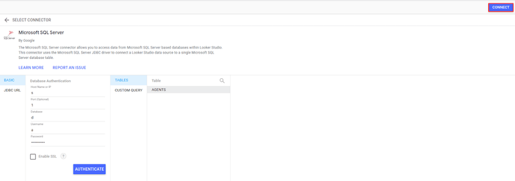 Connecting SQL Server to Looker Studio